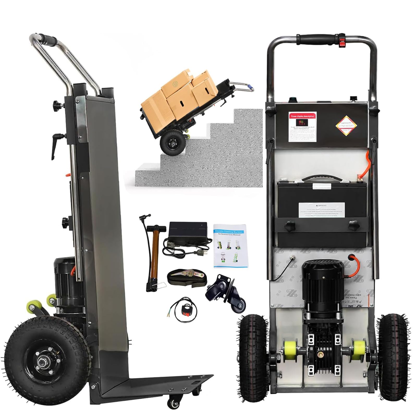 Hand Trucks Heavy Duty Hand Cart Dolly Electric Stair Climbing Hand Tr ...