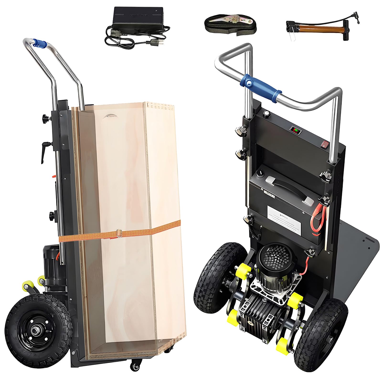 Electric Stair Climbing Hand Trucks Dolly Cart for Moving, 880lb Max ...